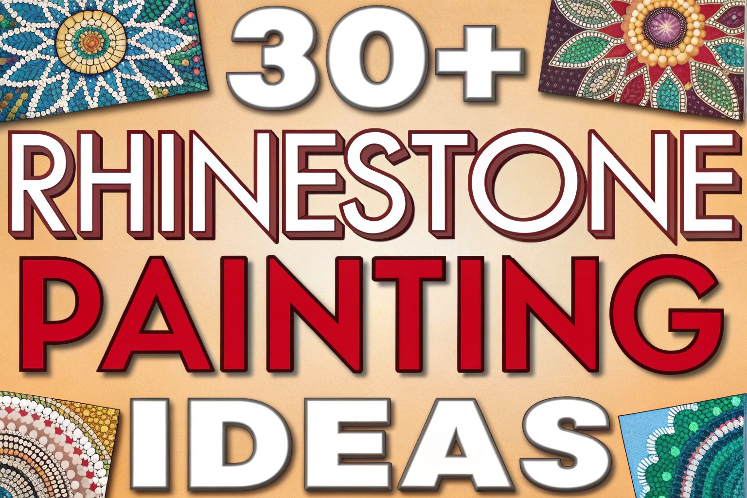 30+ Stunning Rhinestone Paintings You Need to See