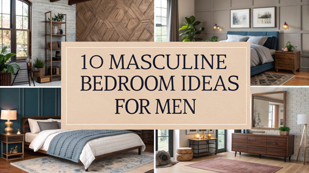 10 Masculine Bedroom Ideas for Men | Scream Style & Comfort!
