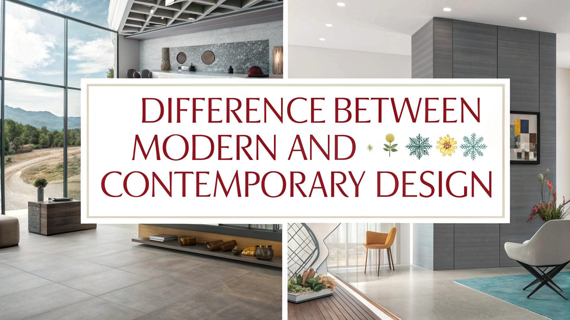 Modern vs Contemporary Design: What's the Difference?