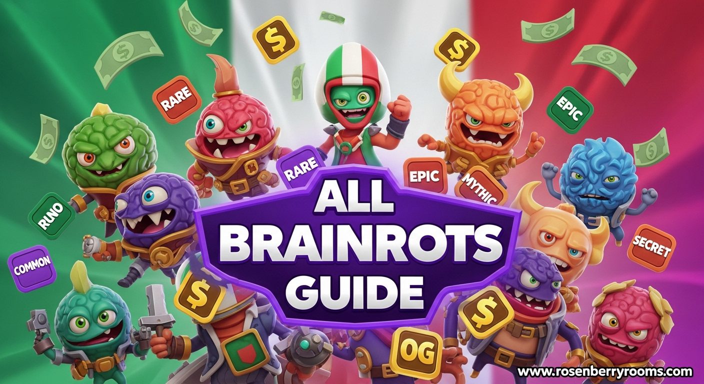 All Brainrots in Steal a Brainrot (2025) Cost, Rarity & Money/Sec