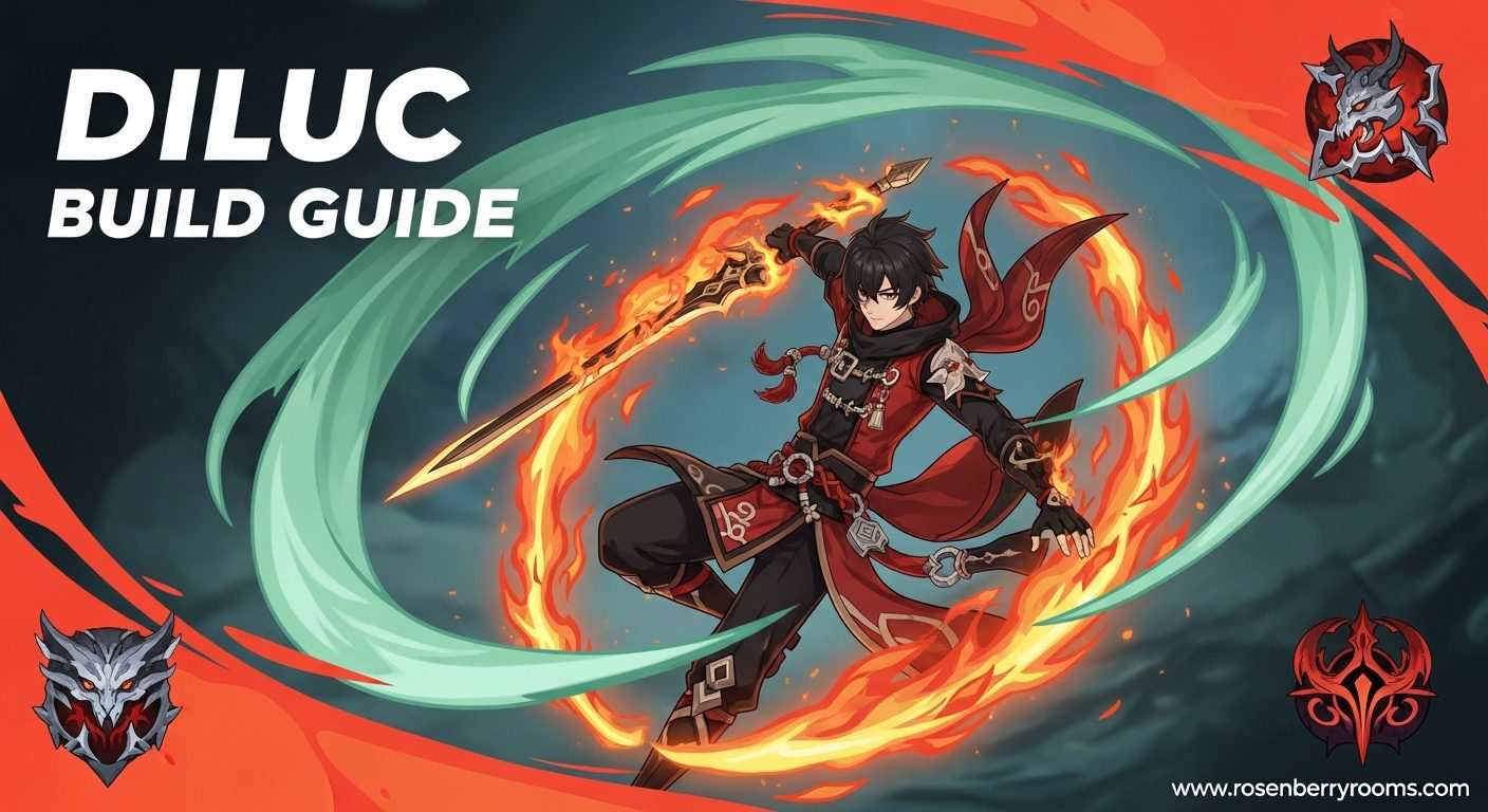 Genshin Impact Diluc Build Guide (2025) Best Weapons & Teams