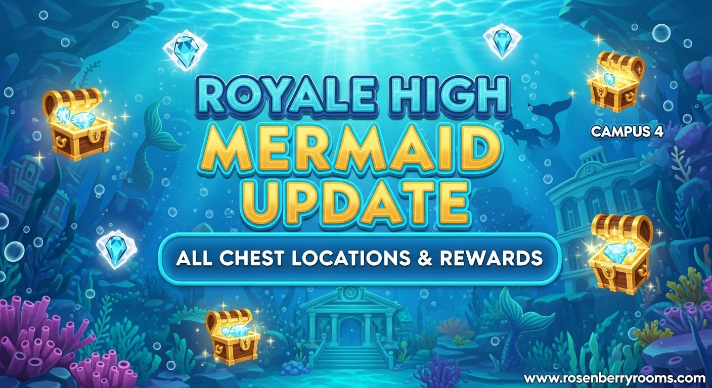 Royale High Mermaid Update (2025) All Chest Locations & Rewards
