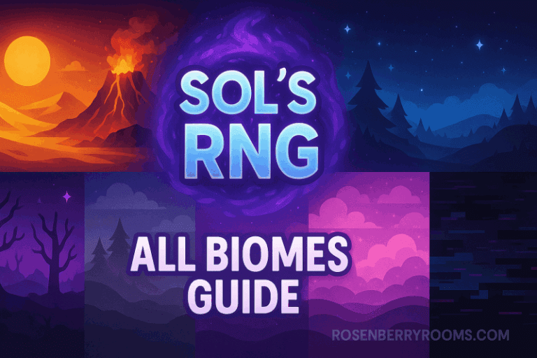 All Sol's RNG Biomes Guide (May 2026) Spawn Rates & Auras