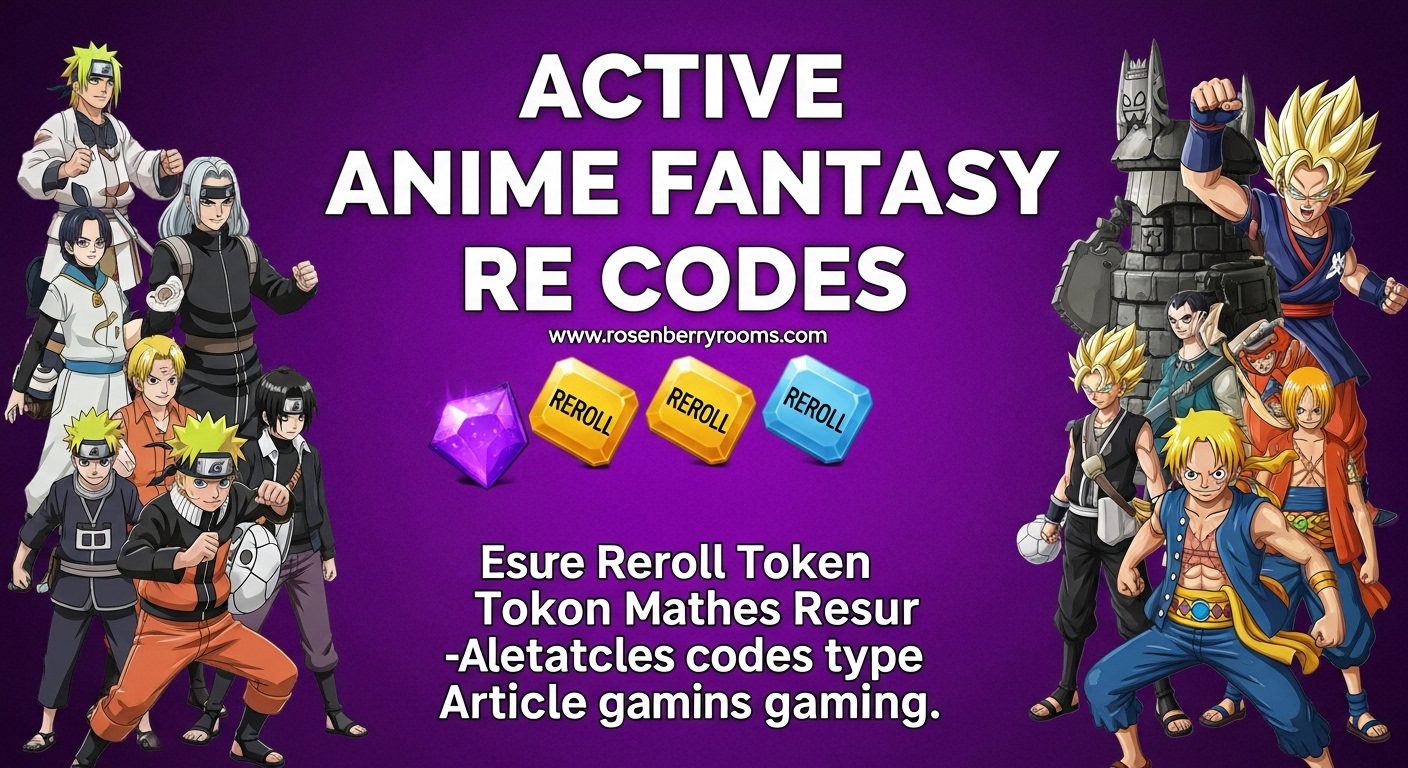 Anime Fantasy Re Codes (October 2025) 200+ New Active Codes Available