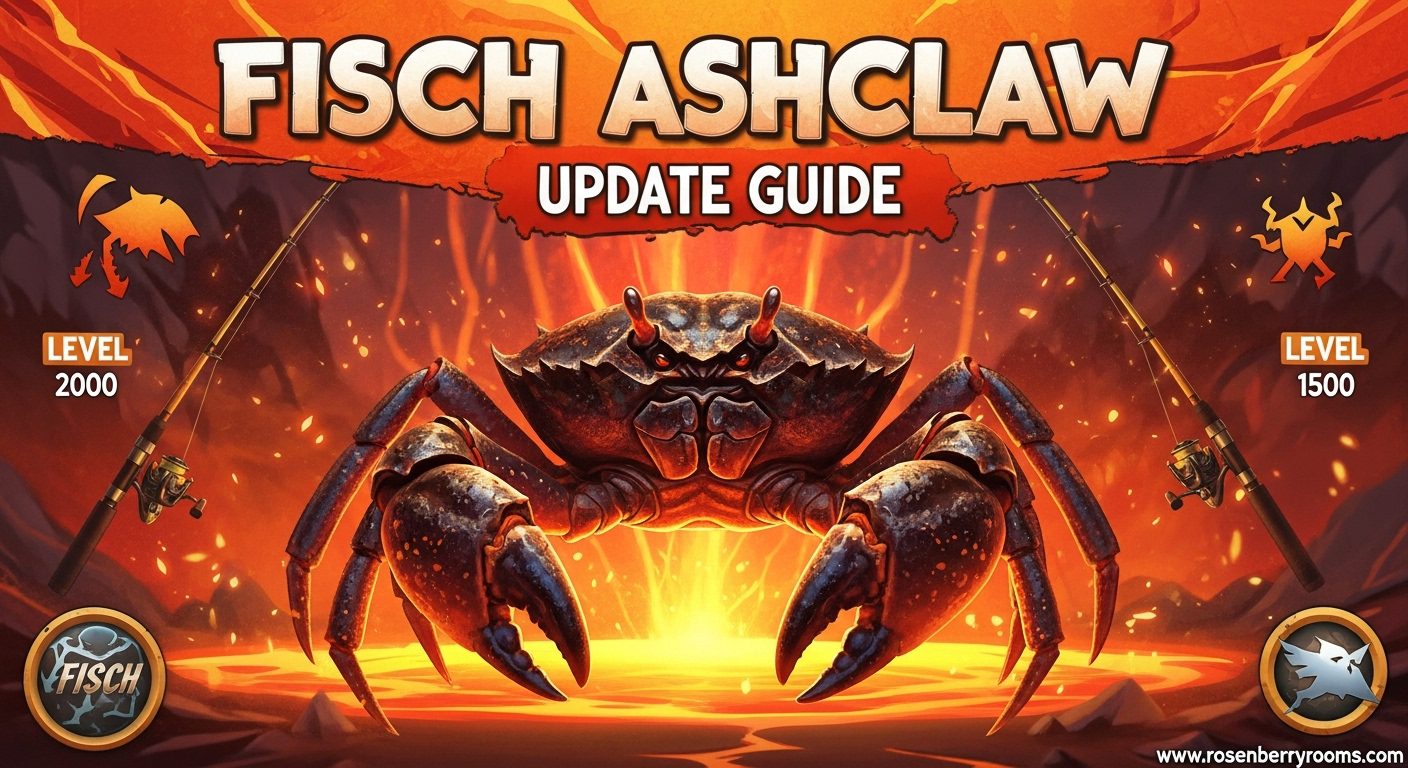 Fisch AshClaw Update Guide (2026) Level Cap 1500 & All Codes