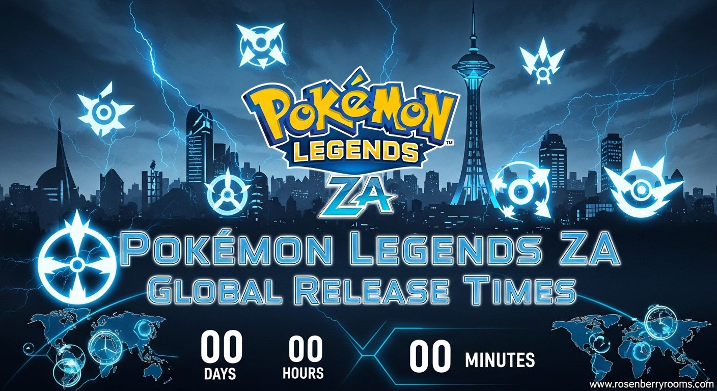Pokemon Legends ZA Global Release Times (March 2026)