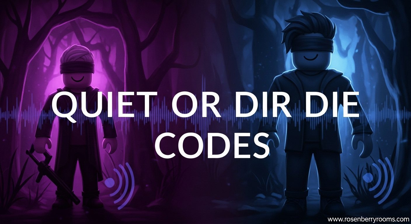 Roblox Quiet or Die Codes March 2026) NEW Codes Available