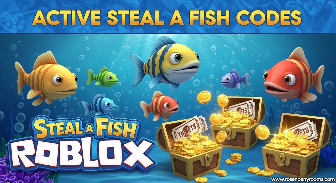 Steal a Fish Codes (October 2025) NEW 35+ Codes Available