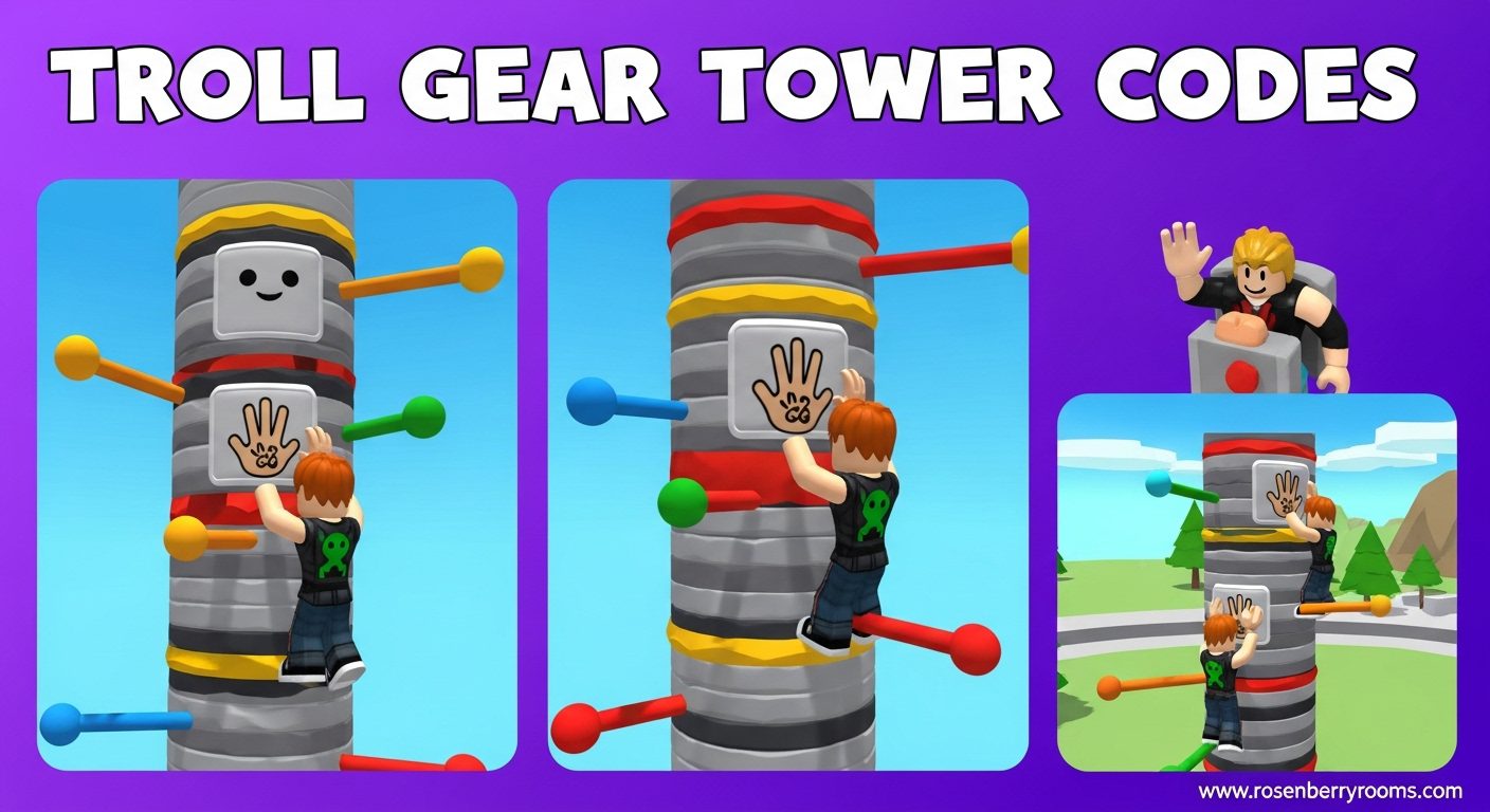 Troll Gear Tower Codes (December 2025) NEW Codes Available