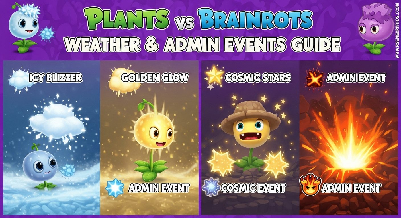 Plants vs Brainrots Weather and Admin Events (March 2026 Guide)
