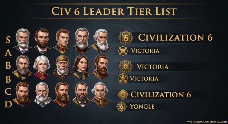 Civ 6 Leaders Tier List (March 2026)