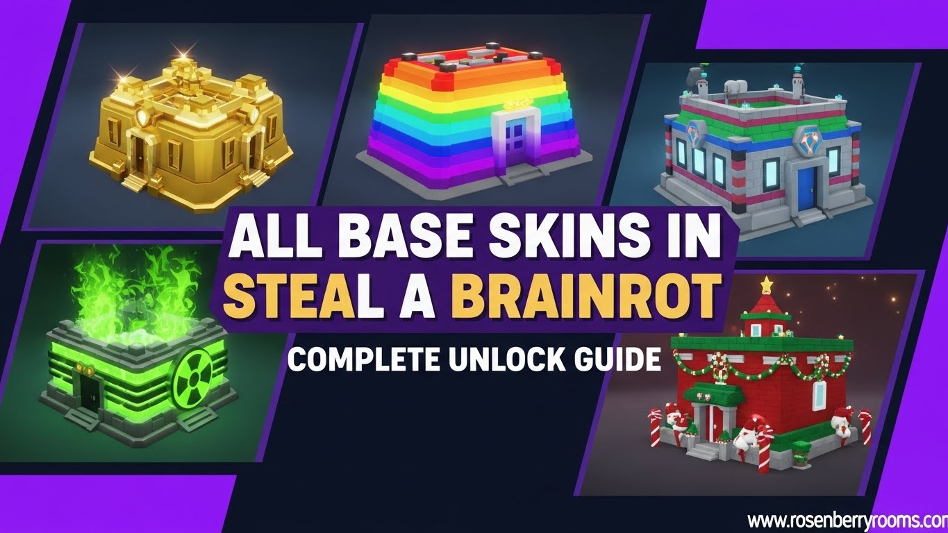 Steal a Brainrot Base Skins Guide (January 2025) List & Unlock Methods