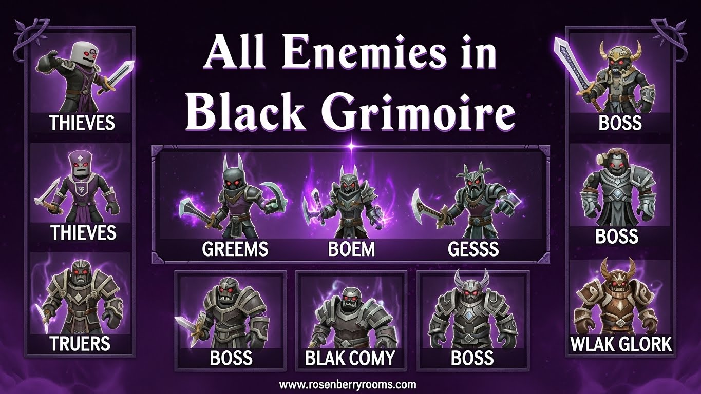 All Black Grimoire Enemies (May 2026) Locations & Drops