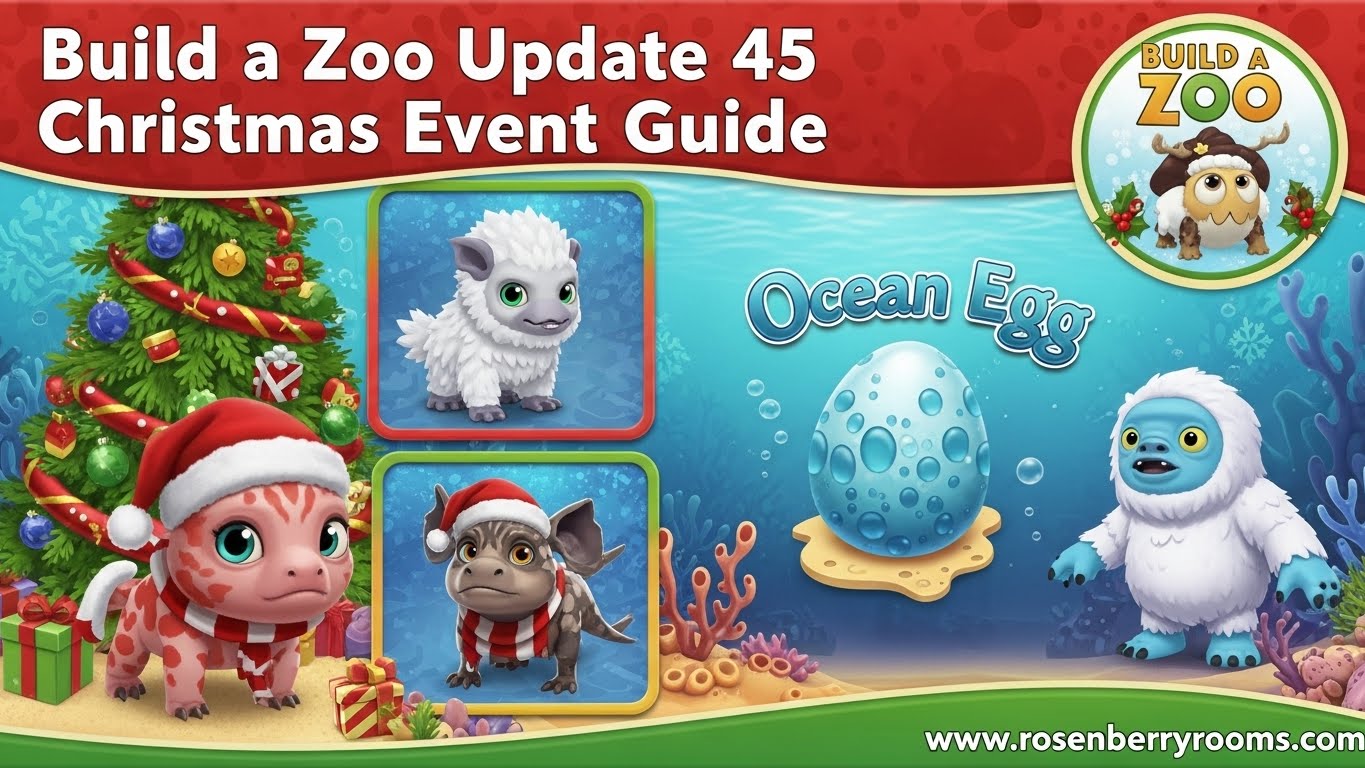 Build a Zoo Update 45 (March 2026) Christmas Event & Ocean Egg Guide