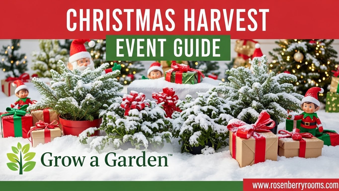 Grow a Garden Christmas Harvest Event Guide (March 2026)