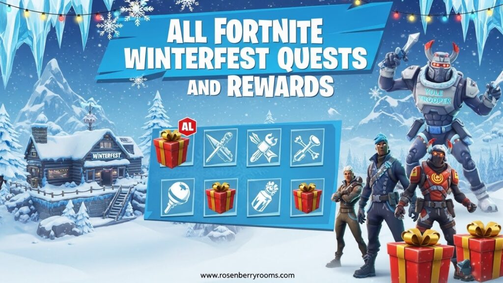 All Fortnite Winterfest 2025 Quests and Rewards Guide