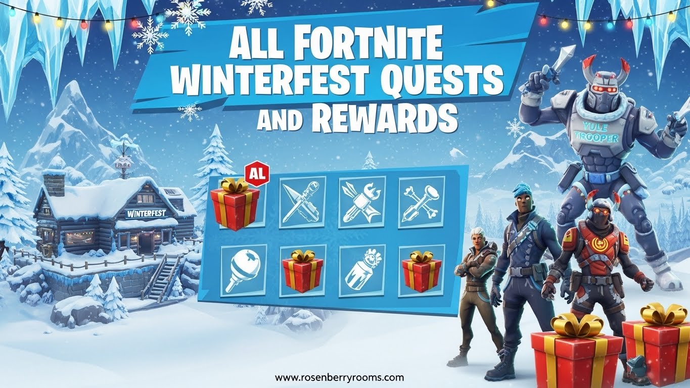 All Fortnite Winterfest 2025 Quests and Rewards Guide