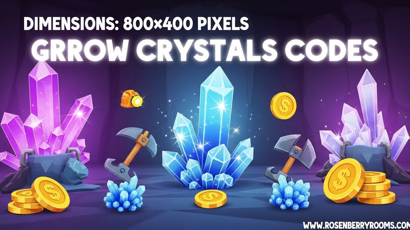 Grow Crystals Codes (March 2026) 8+ NEW Codes Available