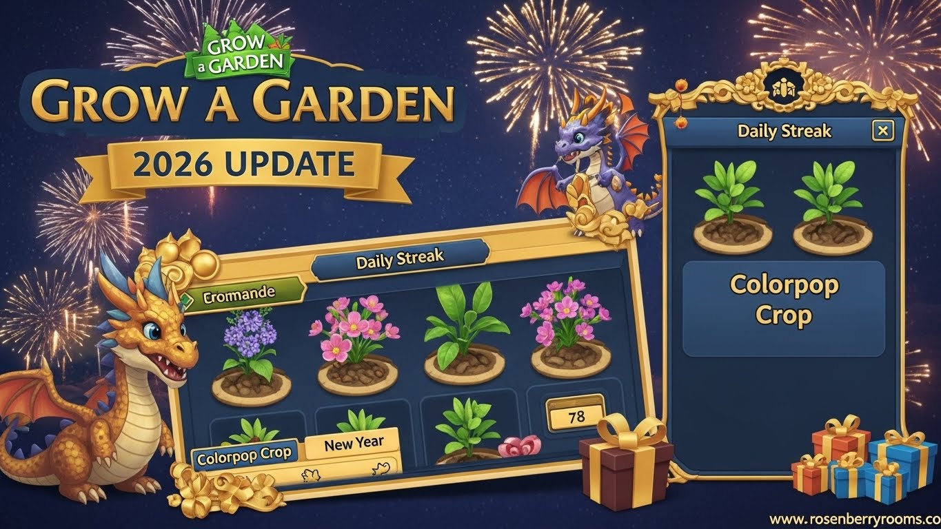 Grow a Garden 2026 Update: New Year Shop Guide, Limited Content & Rewards