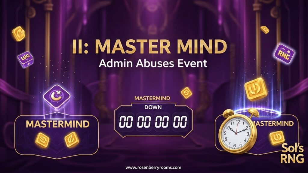 Sol's RNG Heaven II: MASTER MIND Admin Abuses Event (March 2026)