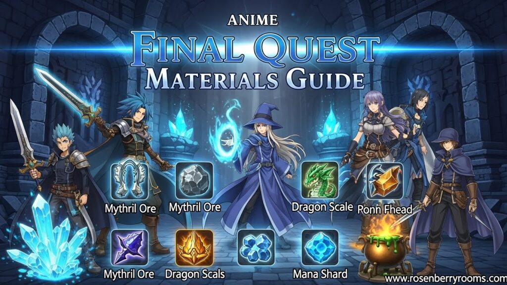 All Materials in Anime Final Quest Guide (March 2026) Drops & Uses