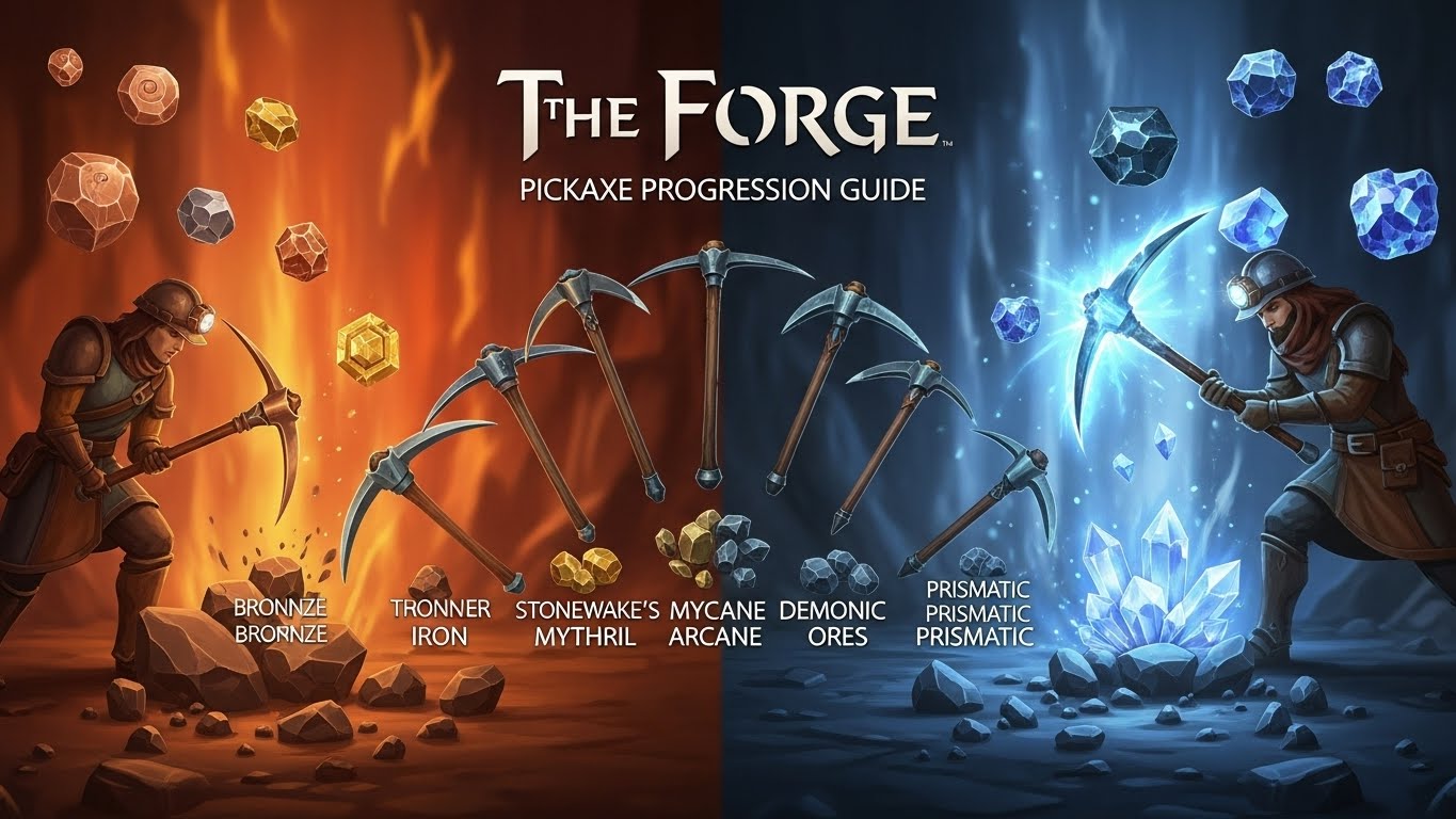 The Forge Pickaxe Progression Guide (January 2026)