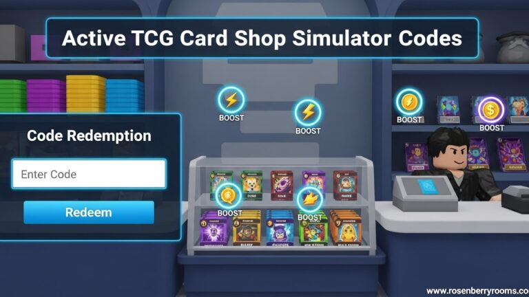 TCG Card Shop Simulator Codes (March 2026) NEW Codes Available