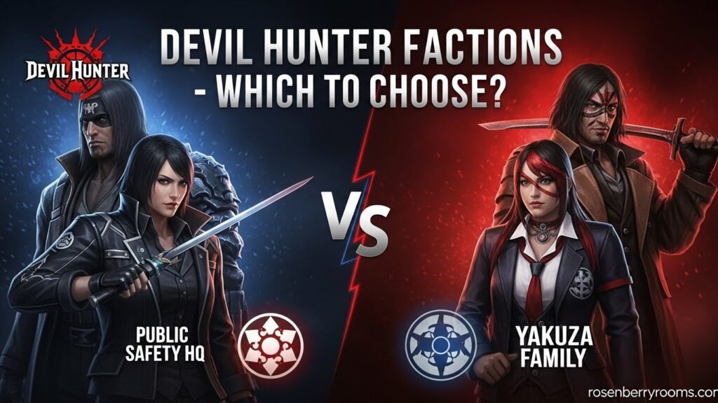 Devil Hunter Factions Guide (March 2026) Public Safety HQ vs Yakuza Family