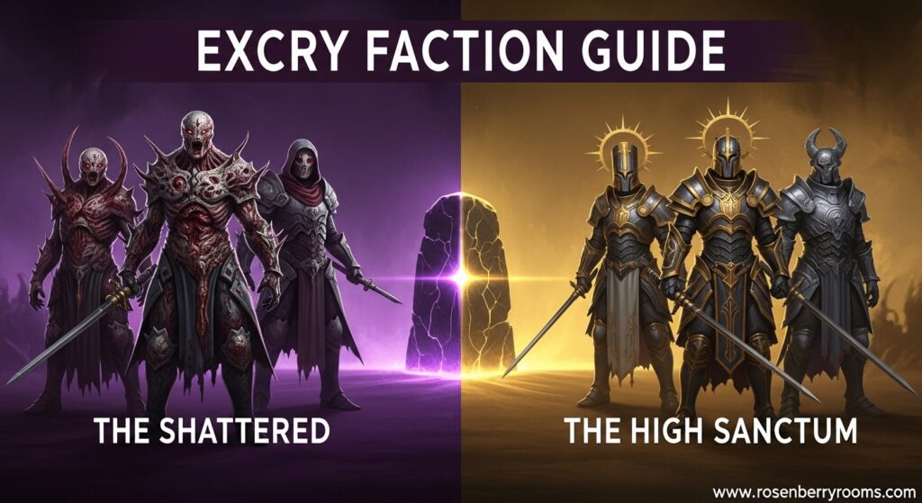 How to Join Excry Factions Guide (February 2026) Shattered vs Sanctum
