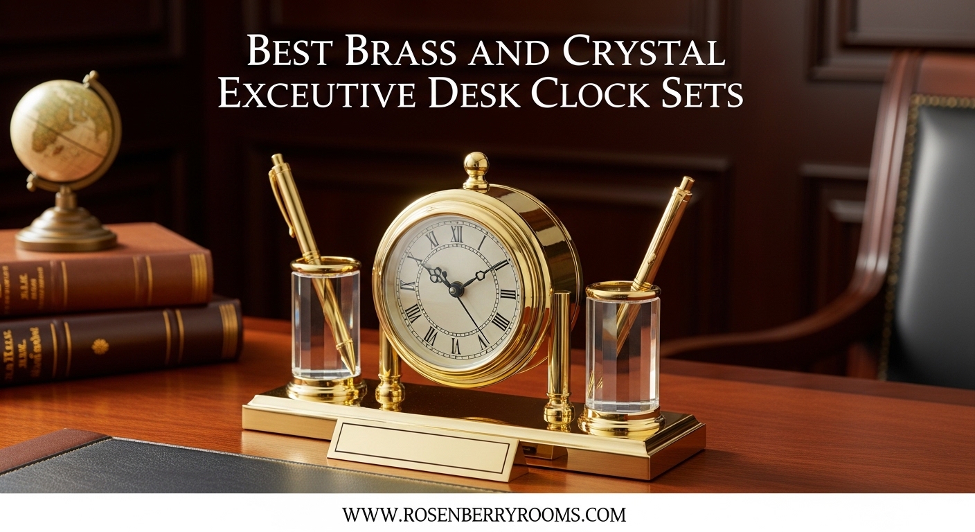 12 Best Brass and Crystal Executive Desk Clock Sets (June 2026) Honest ...