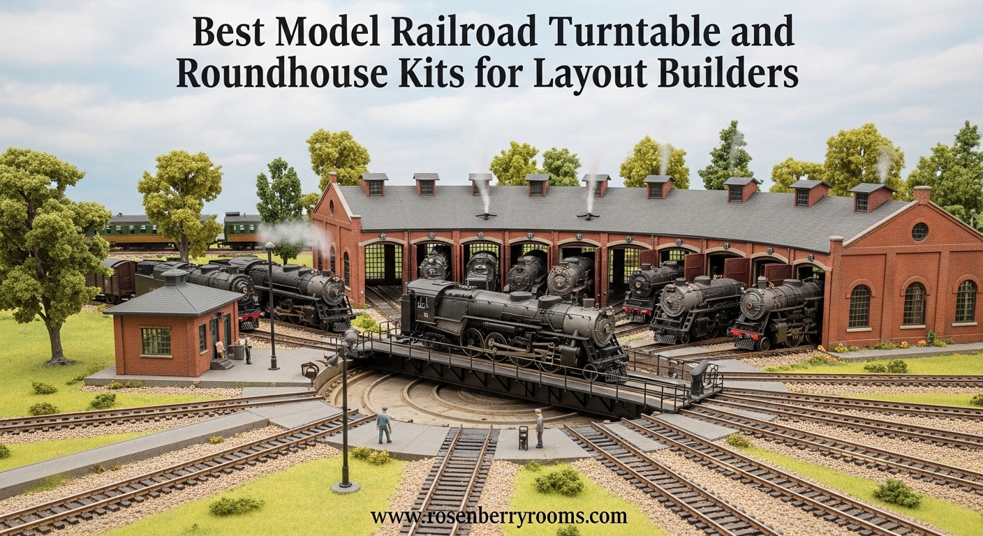 10 Best Model Railroad Turntable and Roundhouse Kits for Layout ...