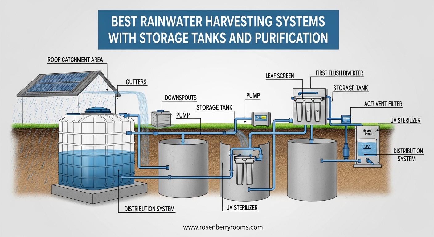 10 Best Rainwater Harvesting Systems with Storage Tanks and ...